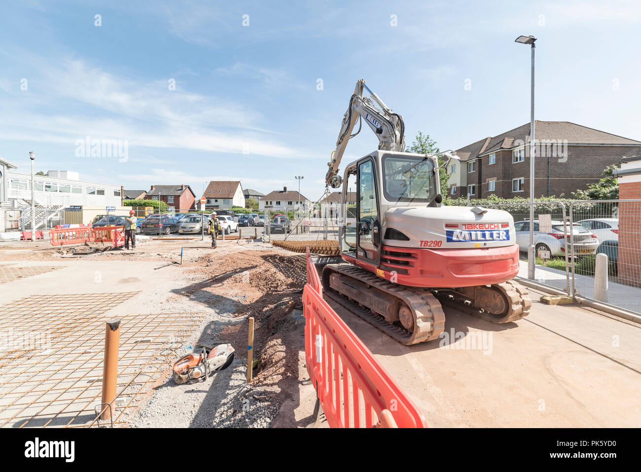 Preparing the site at Velindre Hospital Cardiff for the New Maggies ...