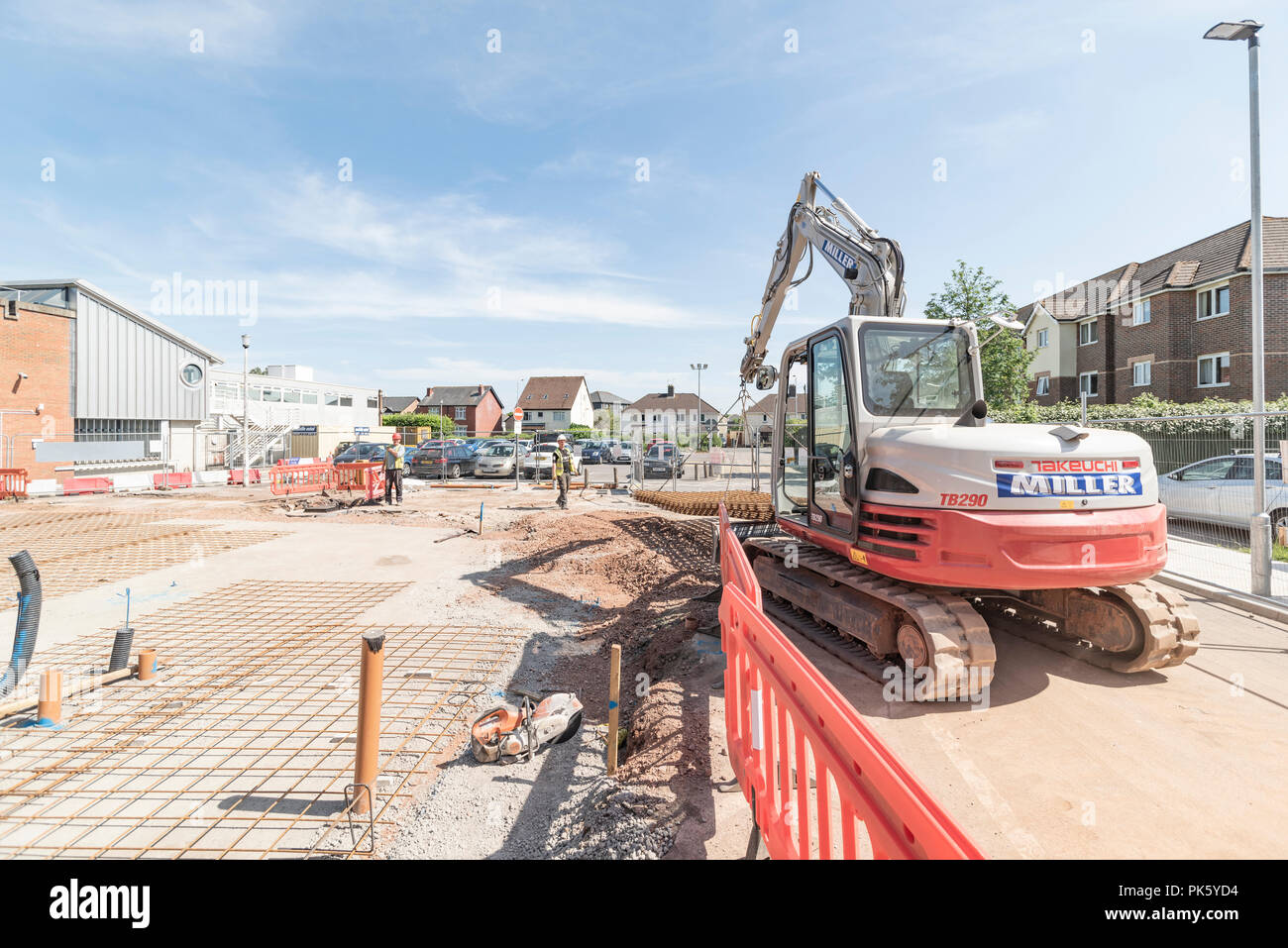 Preparing the site at Velindre Hospital Cardiff for the New Maggies ...