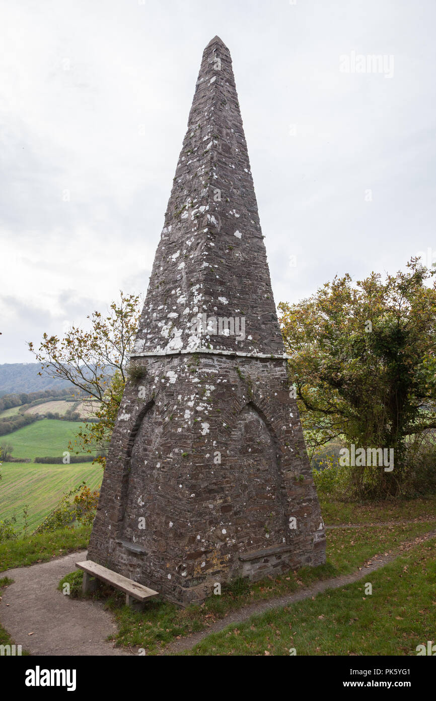 Waterloo monument a stone obelisk erected in 1818 by to hi-res stock ...