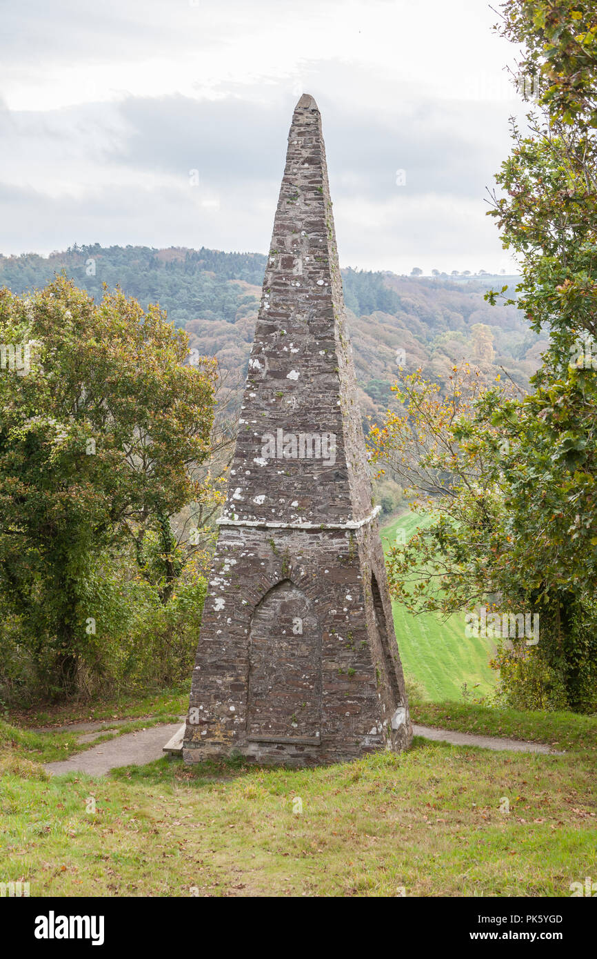 Waterloo monument a stone obelisk erected in 1818 by to hi-res stock ...