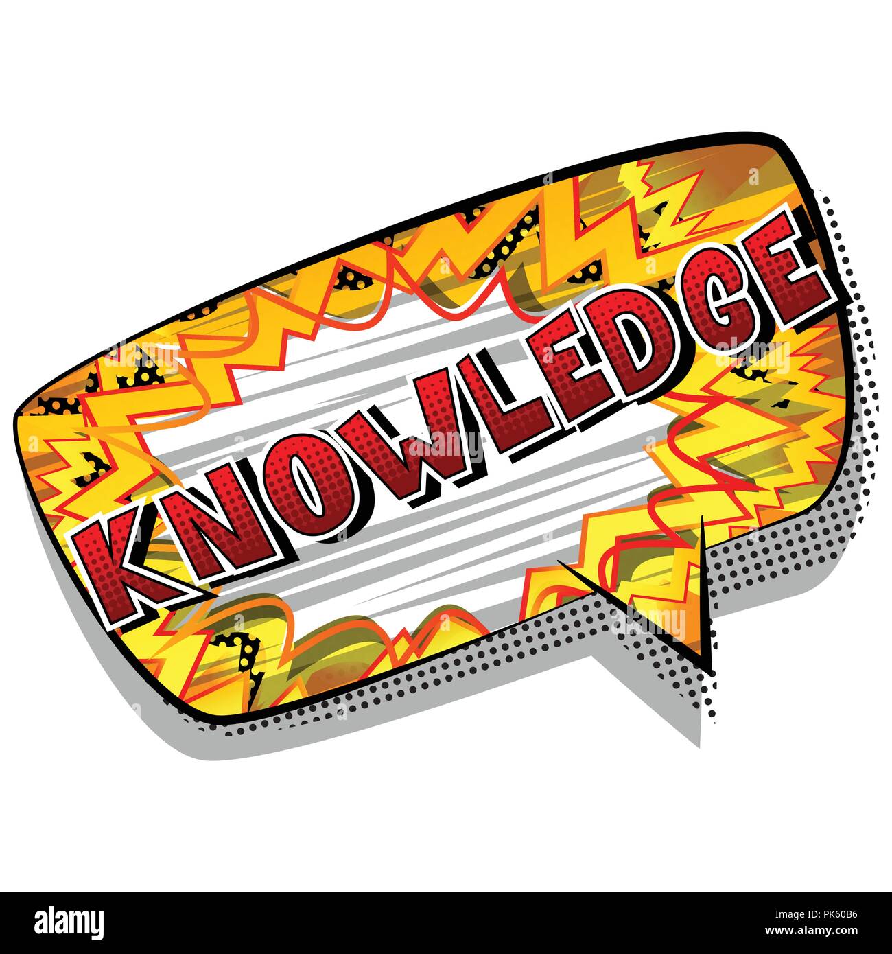 Knowledge - Vector illustrated comic book style phrase Stock Vector ...