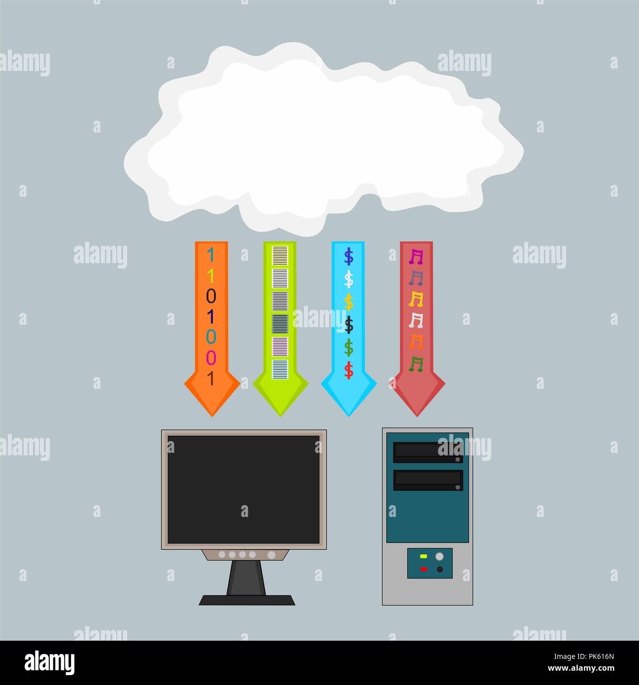 Digital information device Stock Vector Images - Alamy