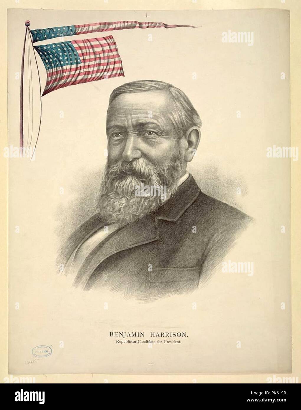 Benjamin Harrison campaign Stock Photo - Alamy