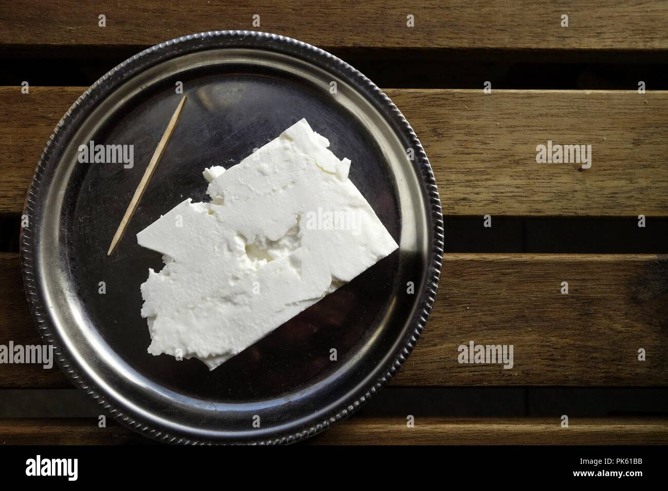 Greek Cuisine. Meze of Cretan Goats Cheese Stock Photo - Alamy