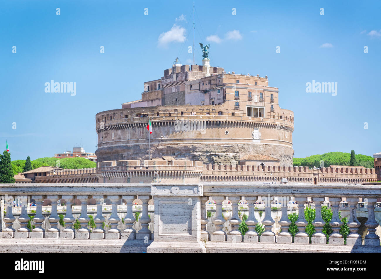 Sant 'Angelo Castle view- Rome - Italy Stock Photo - Alamy