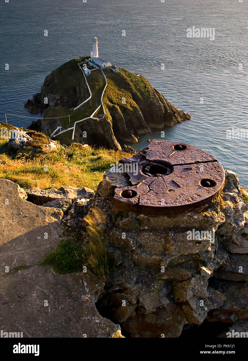 South stack lighthouse anglesey waves hi-res stock photography and ...