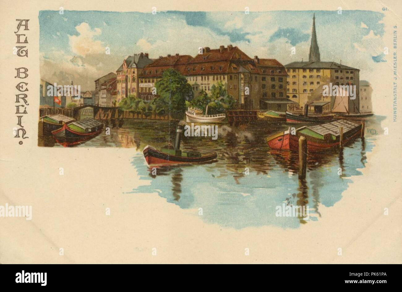 Berlin-Mitte Postkarte 027 Stock Photo - Alamy