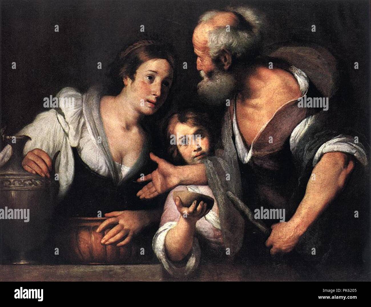 Bernardo Strozzi - Prophet Elijah and the Widow of Sarepta Stock Photo ...