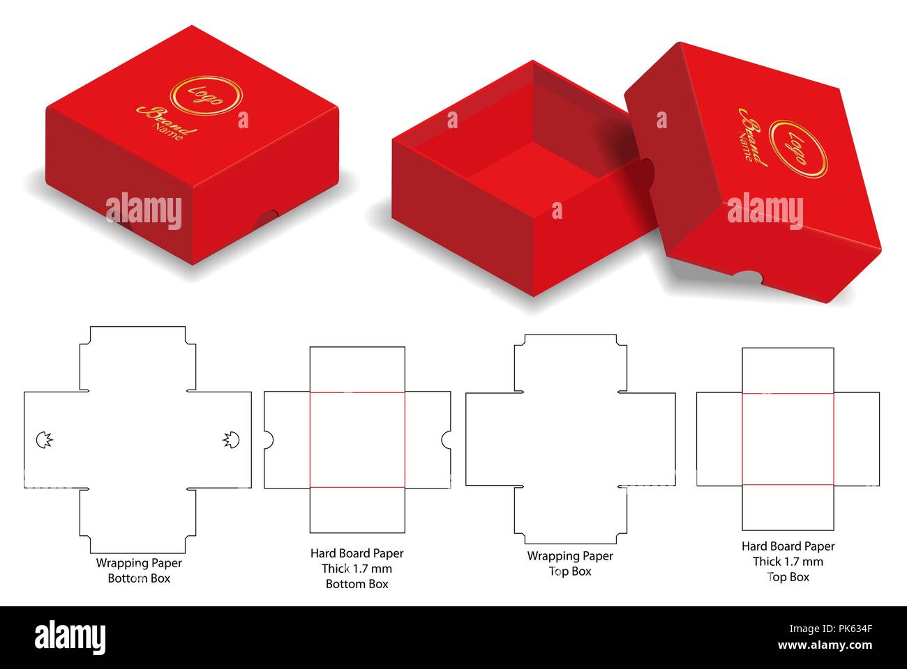 Square Box Packaging Templates