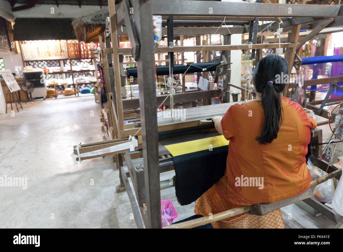 View of many silk wire stack in a Thailand factory Stock Photo - Alamy