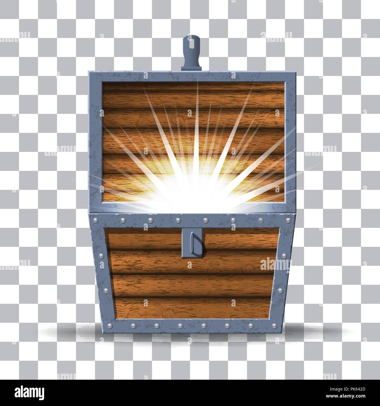 Vector Wooden Chest Stock Vector Image & Art - Alamy