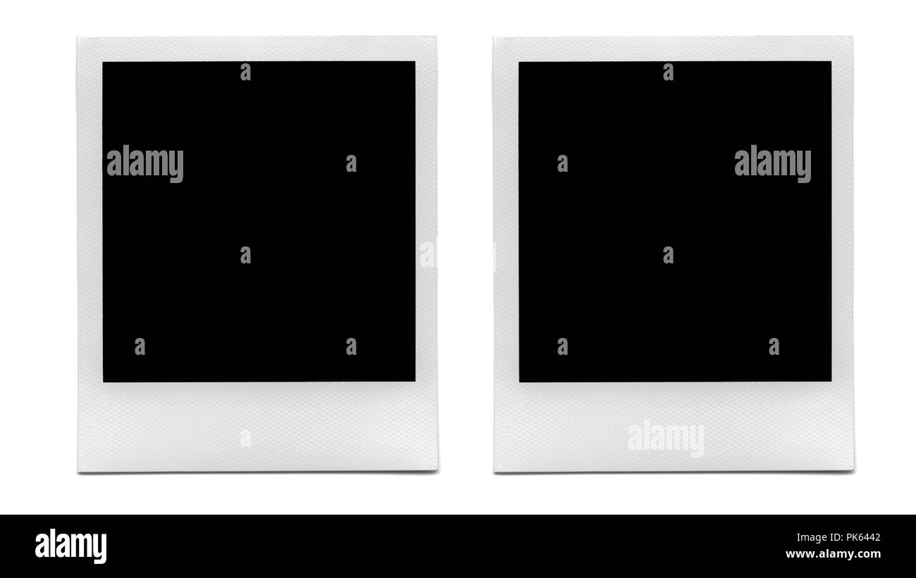 Retro realistic blank instant photo with shadow Stock Photo - Alamy