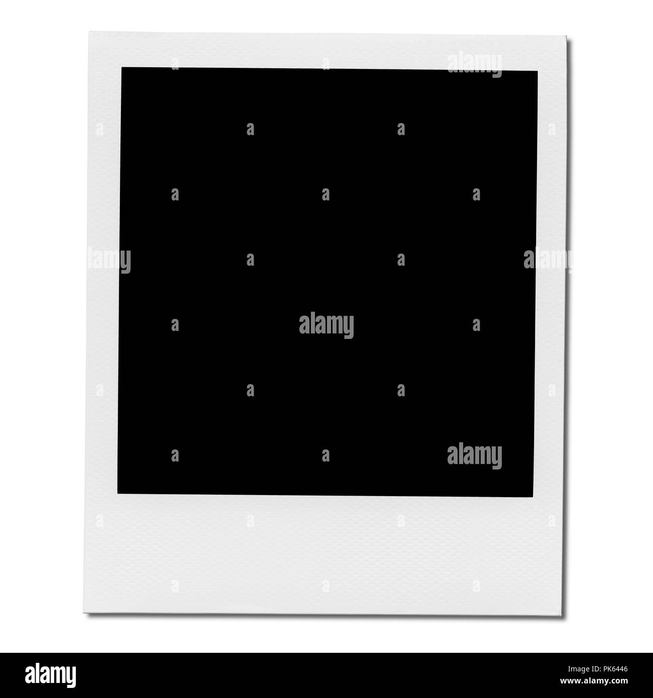 Retro realistic blank instant photo with shadow Stock Photo - Alamy