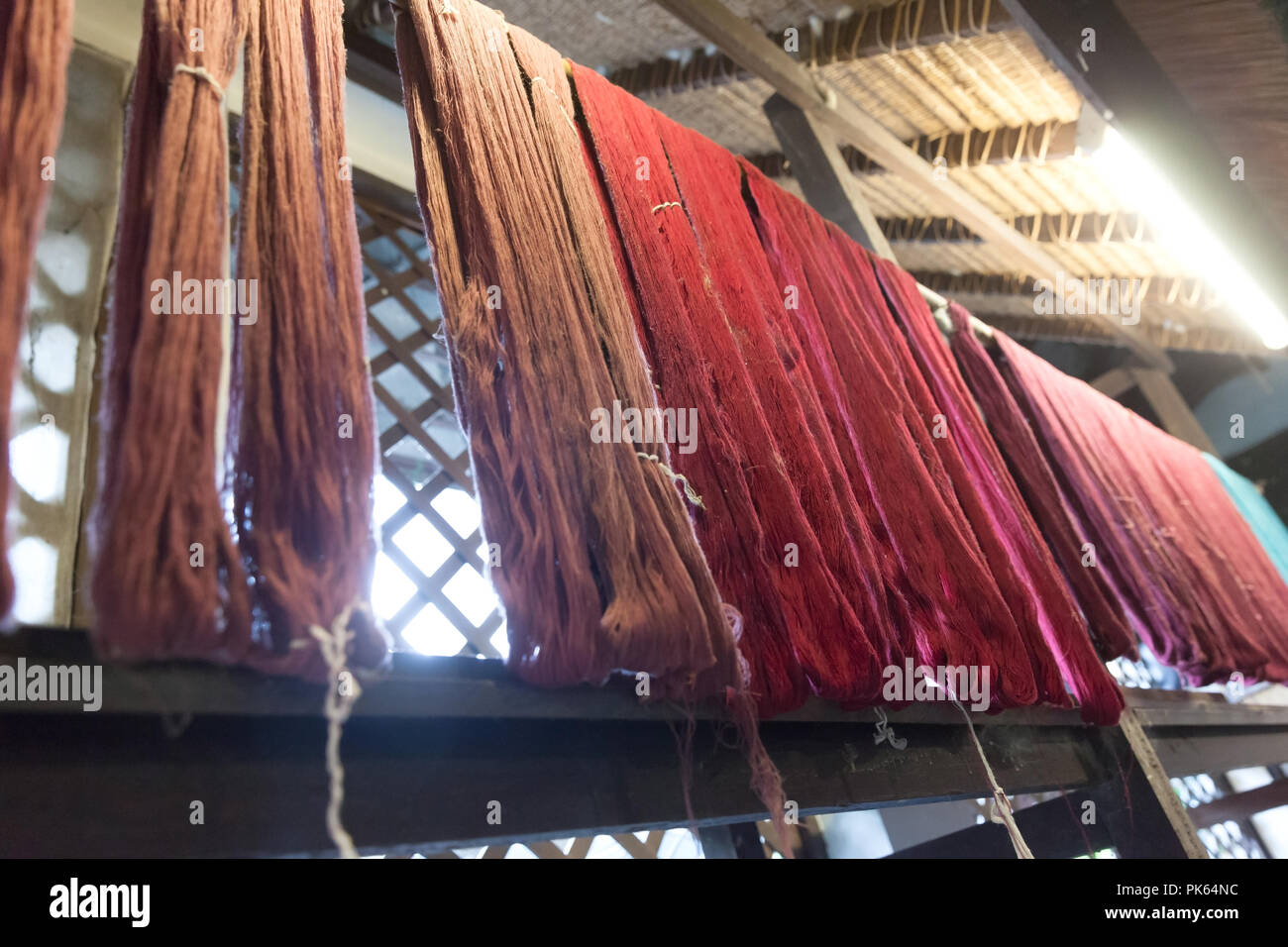 View of many silk wire stack in a Thailand factory Stock Photo - Alamy