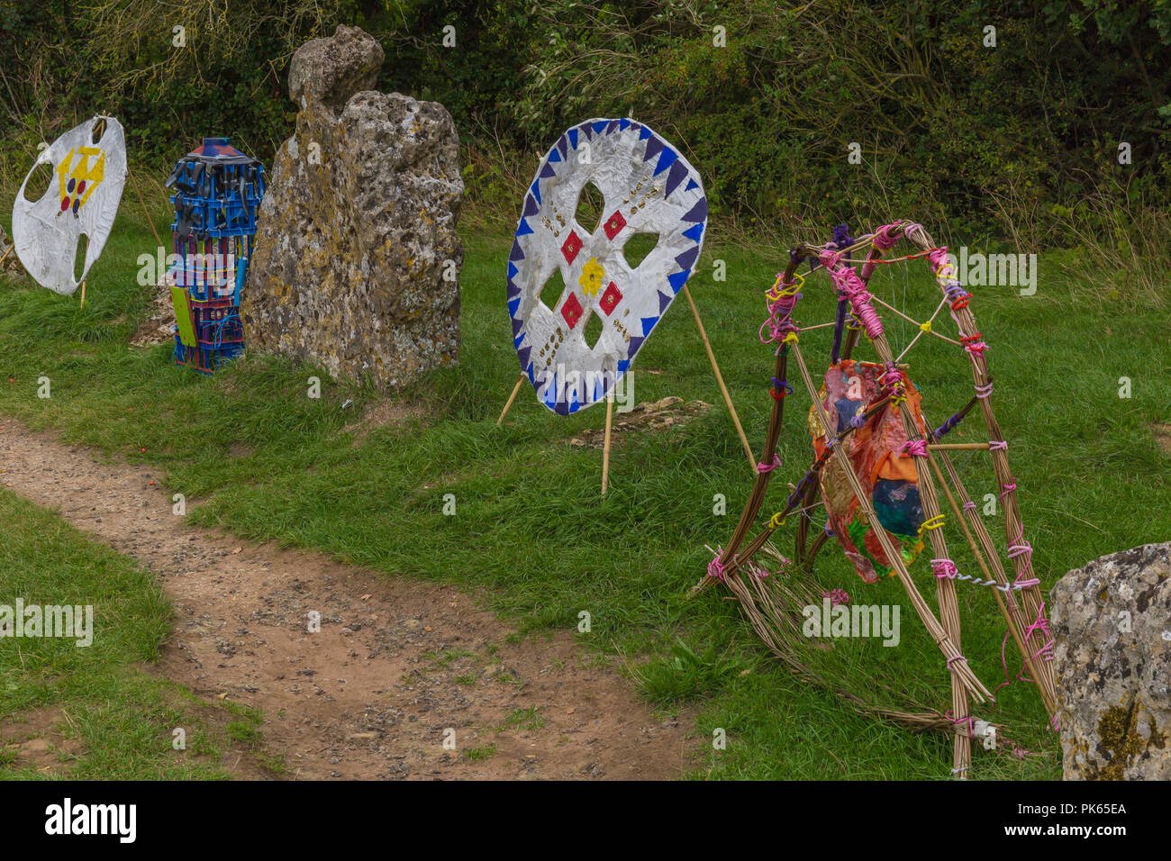 The Kings Men Stone Circle at Rollright Stock Photo - Alamy