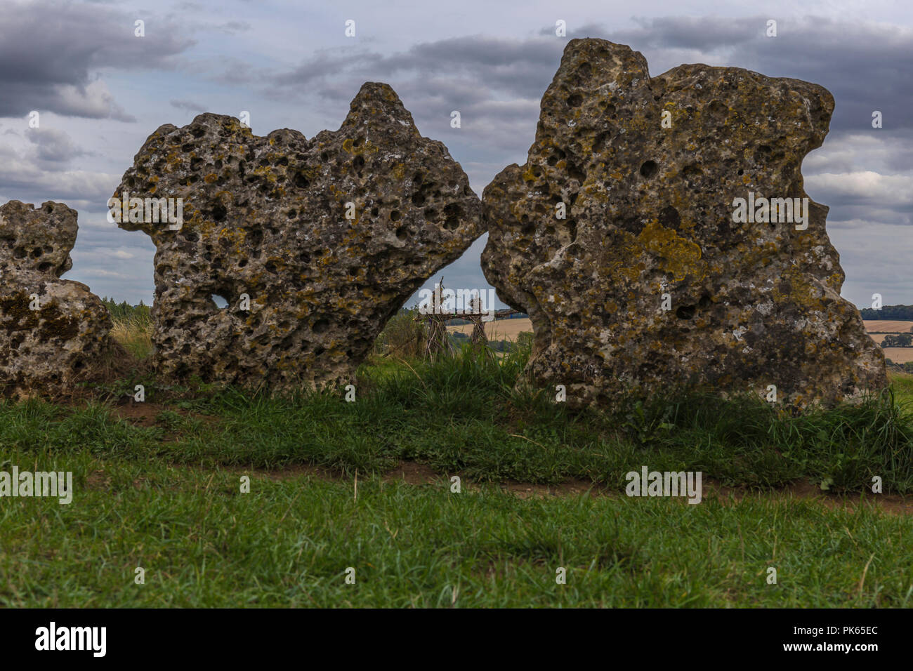 The Kings Men Stone Circle at Rollright Stock Photo - Alamy