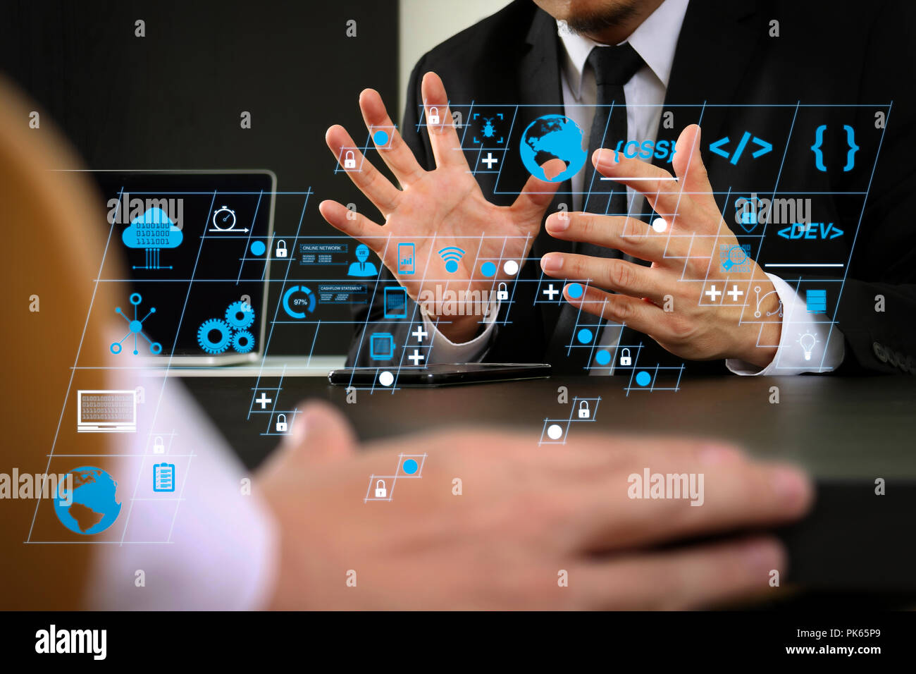 Coding Software Developer Work With Ar New Design Dashboard Computer