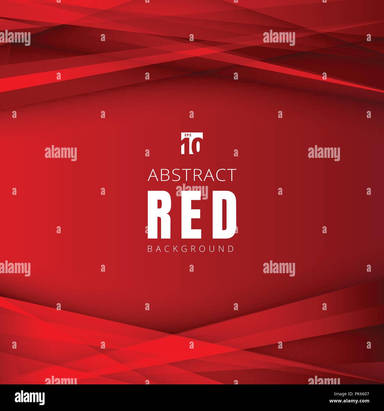 Template red shapes triangles overlapping with shadow on header and ...