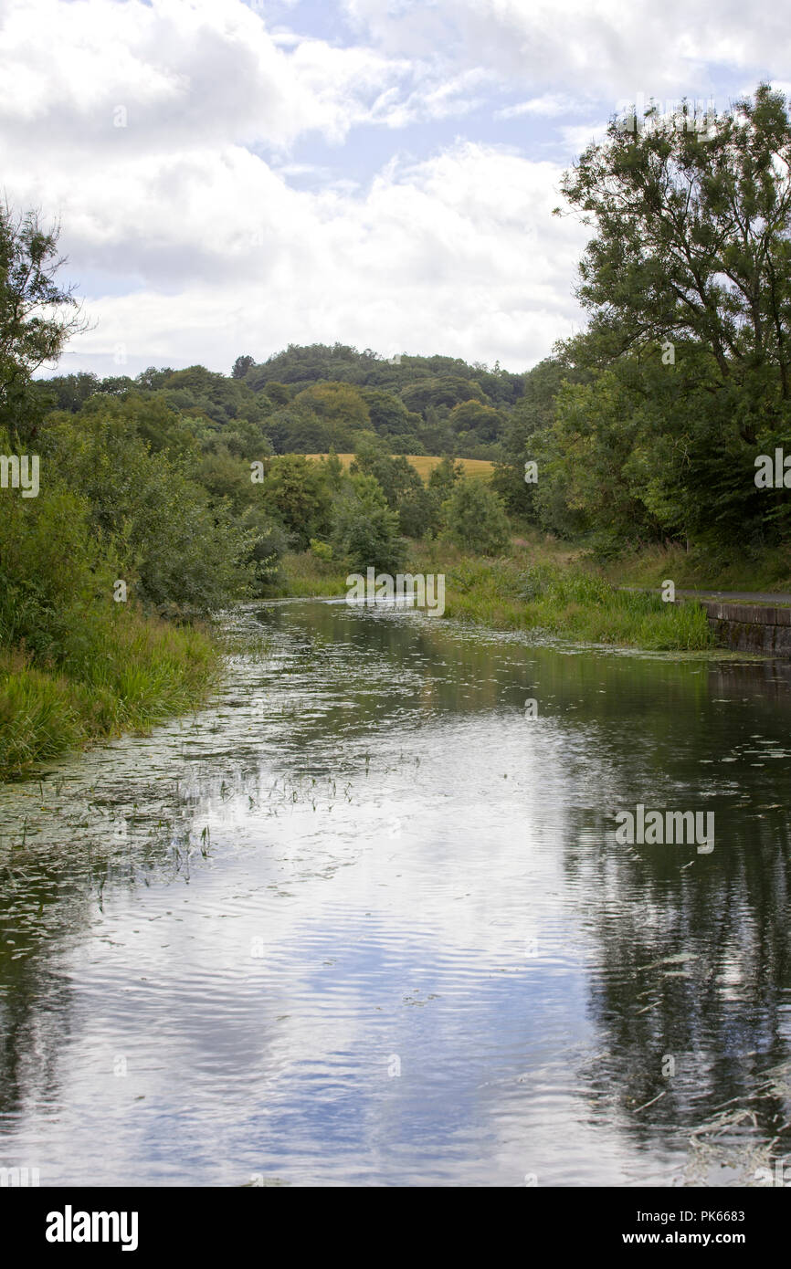 The Forth and Clyde Canal at Auchinstarry, near Cumbernauld, Scotland ...