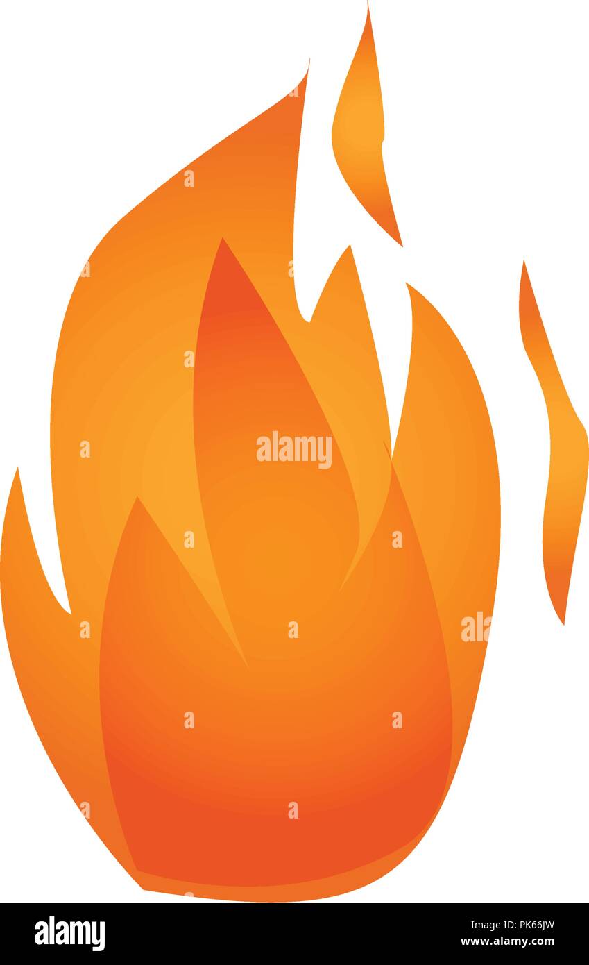 Vector illustration. Fire logo. Red, yellow fire Stock Vector Image ...