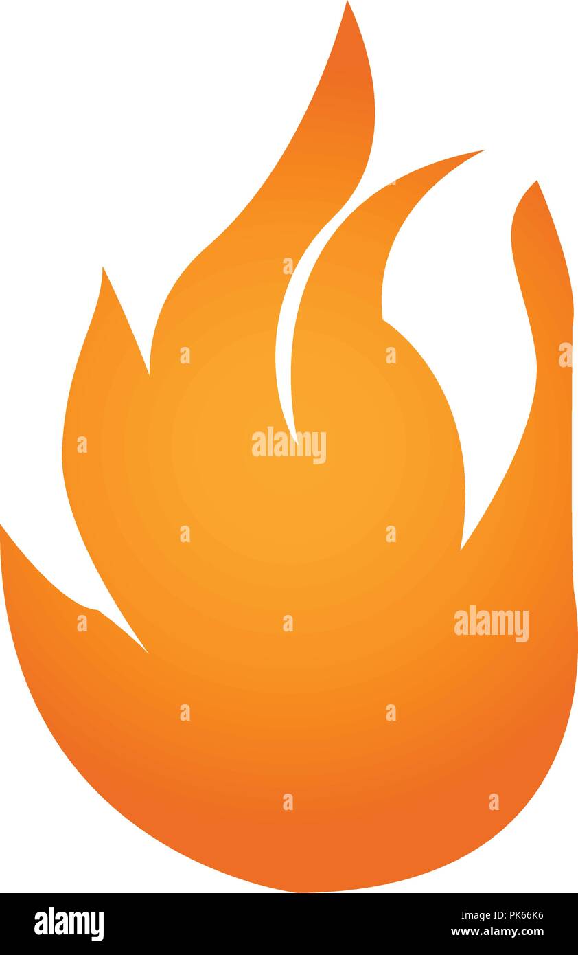 Vector illustration. Fire logo. Red, yellow fire Stock Vector Image ...