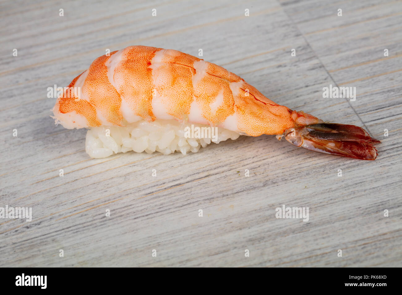 Japanese cold sushi with prawn Stock Photo - Alamy