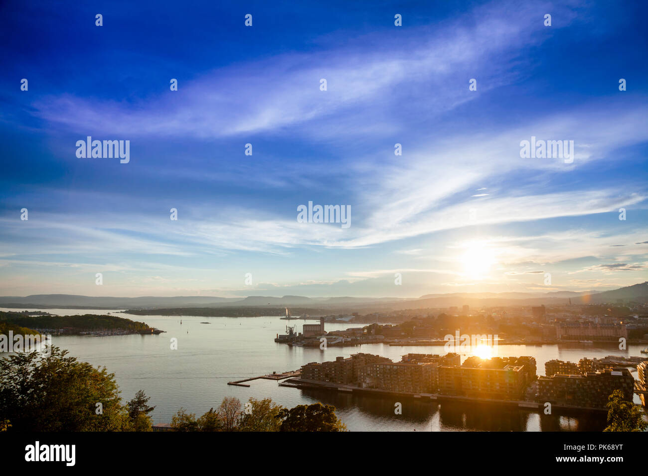 Oslo in the sunset hi-res stock photography and images - Alamy