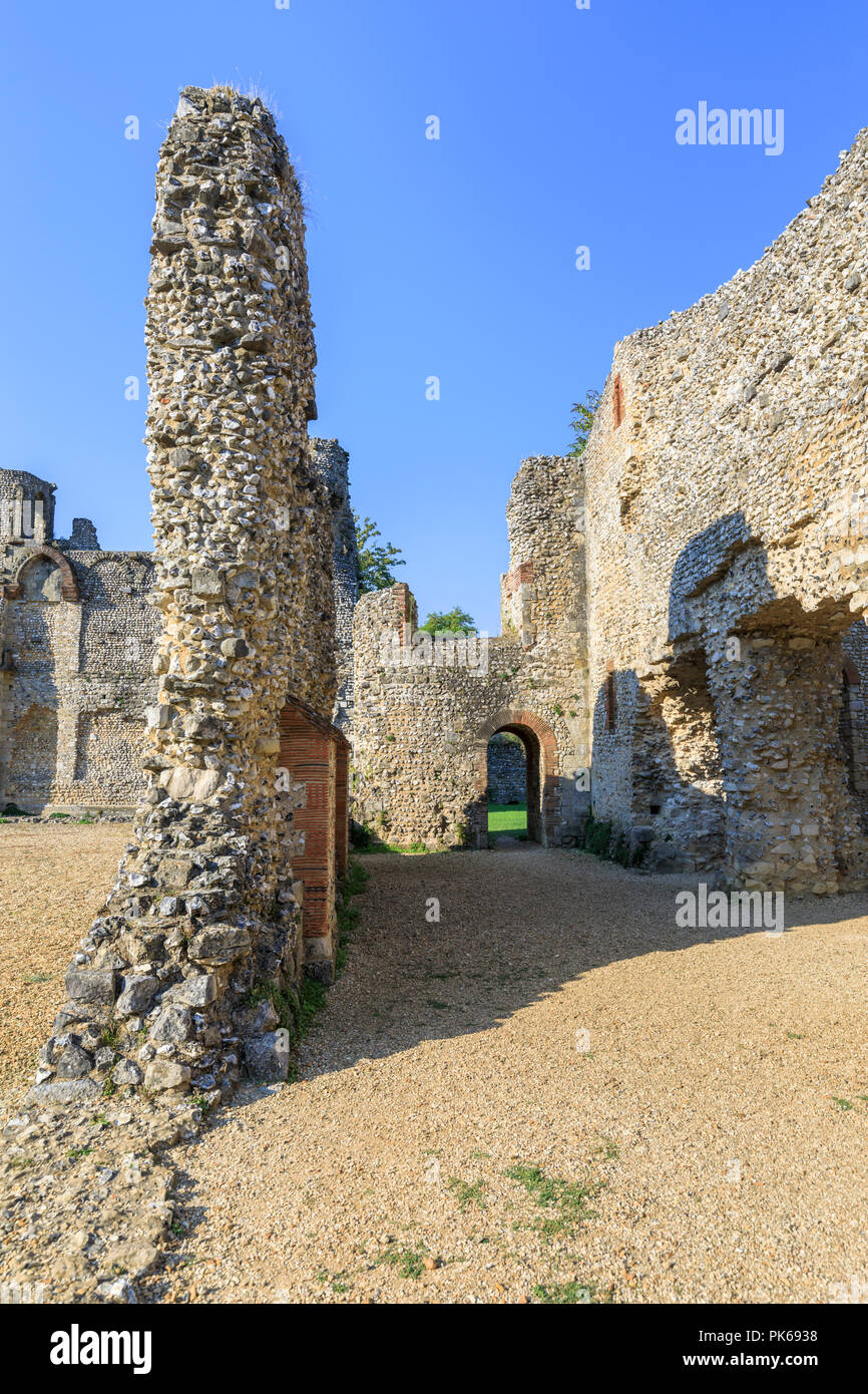 Ruins of ancient medieval Wolvesey Castle (Old Bishop's Palace) in ...