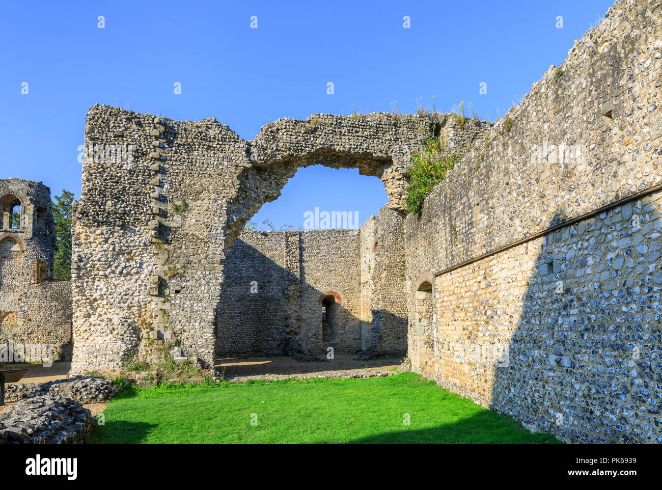 Ruins of ancient medieval Wolvesey Castle (Old Bishop's Palace) in ...