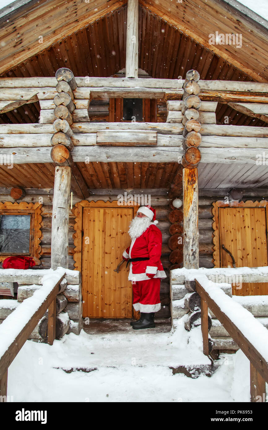 The daily life of Santa Claus. Home of Santa Claus at the North Pole ...