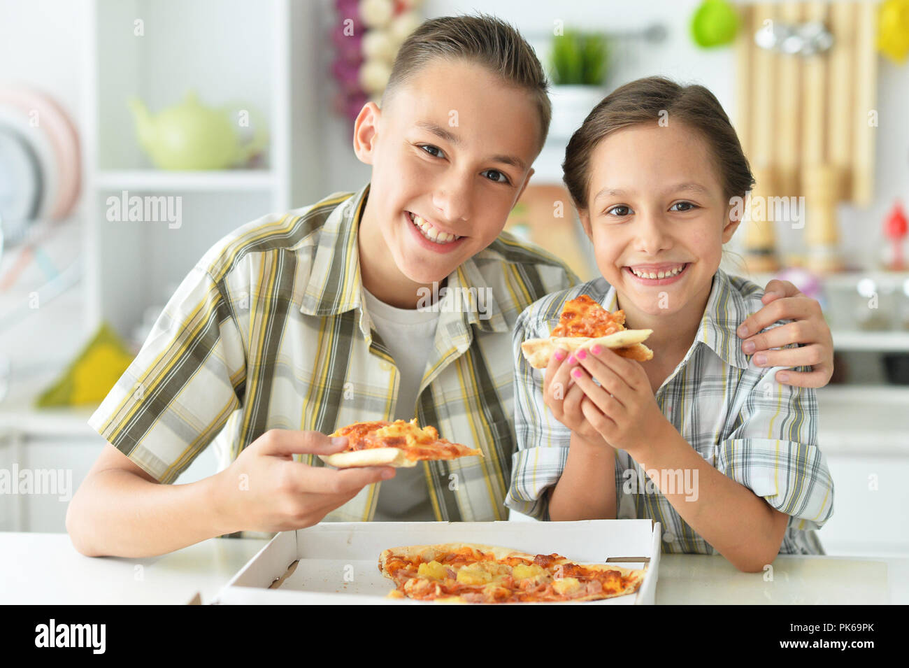 Portrait of group of amusing young people Stock Photo - Alamy