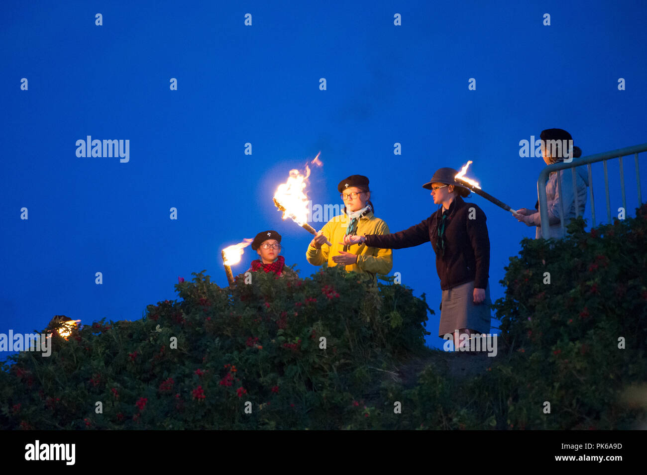 Polish scouts during 79th anniversary of beginning WWII in Gdansk ...