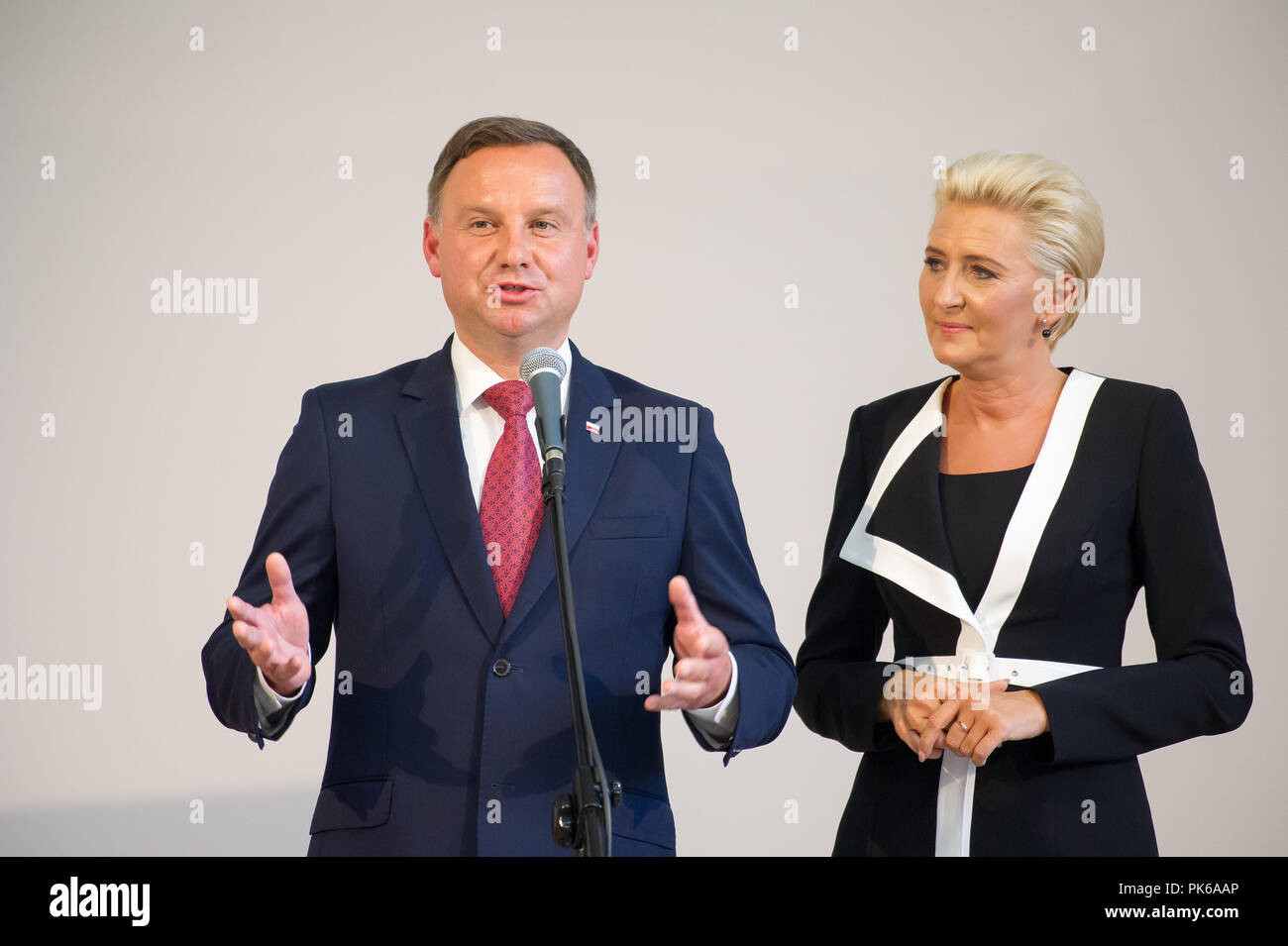 Andrzej Duda, President of Poland, and Agata Kornhauser-Duda, First ...