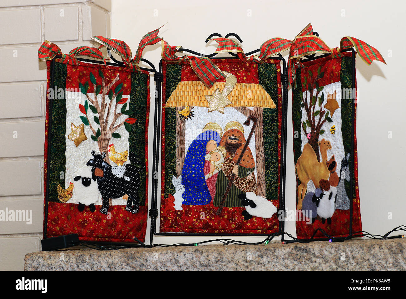 Christmas decoration of the Holy Supper Stock Photo - Alamy