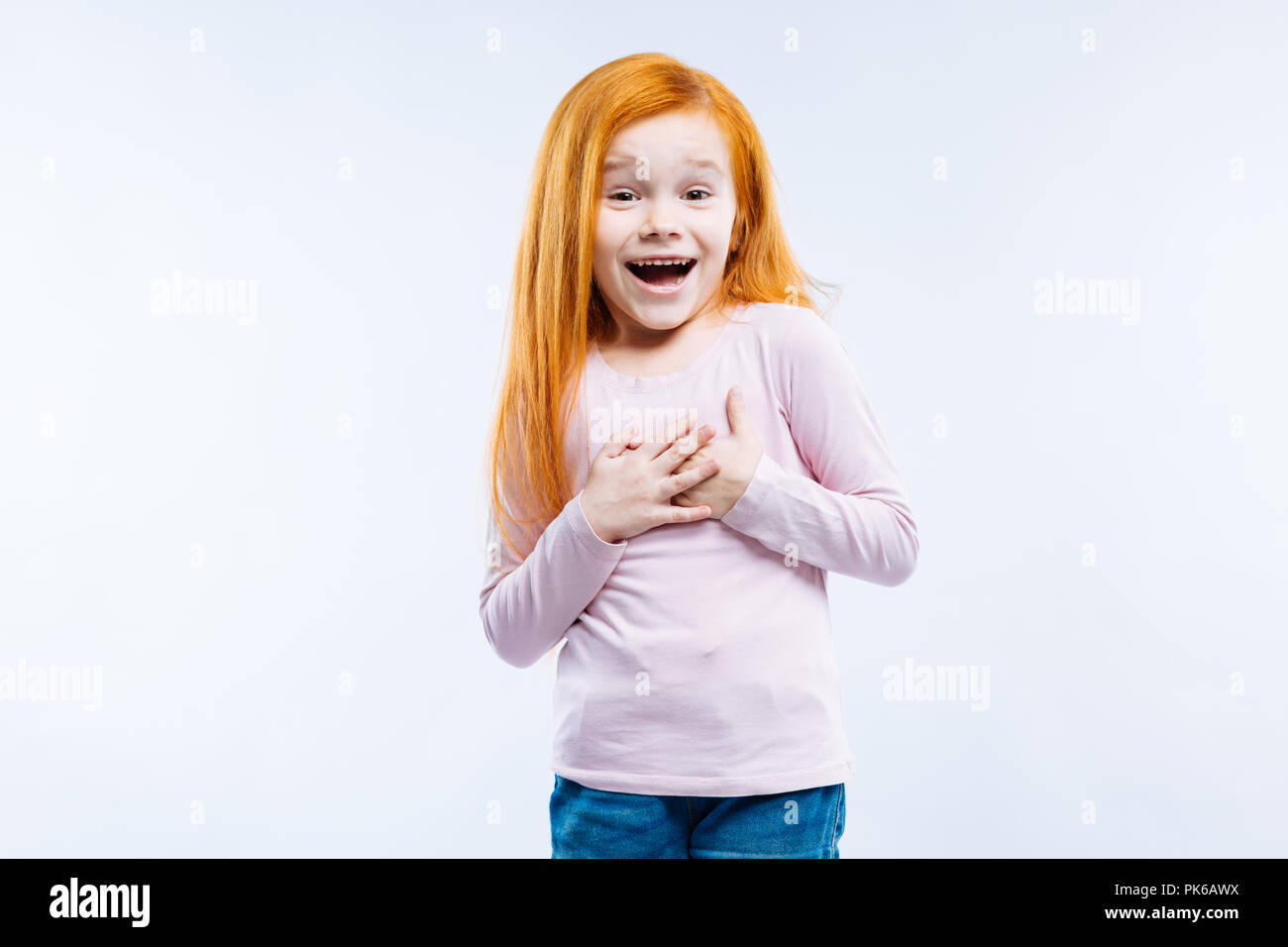 Delighted childhood hi-res stock photography and images - Alamy