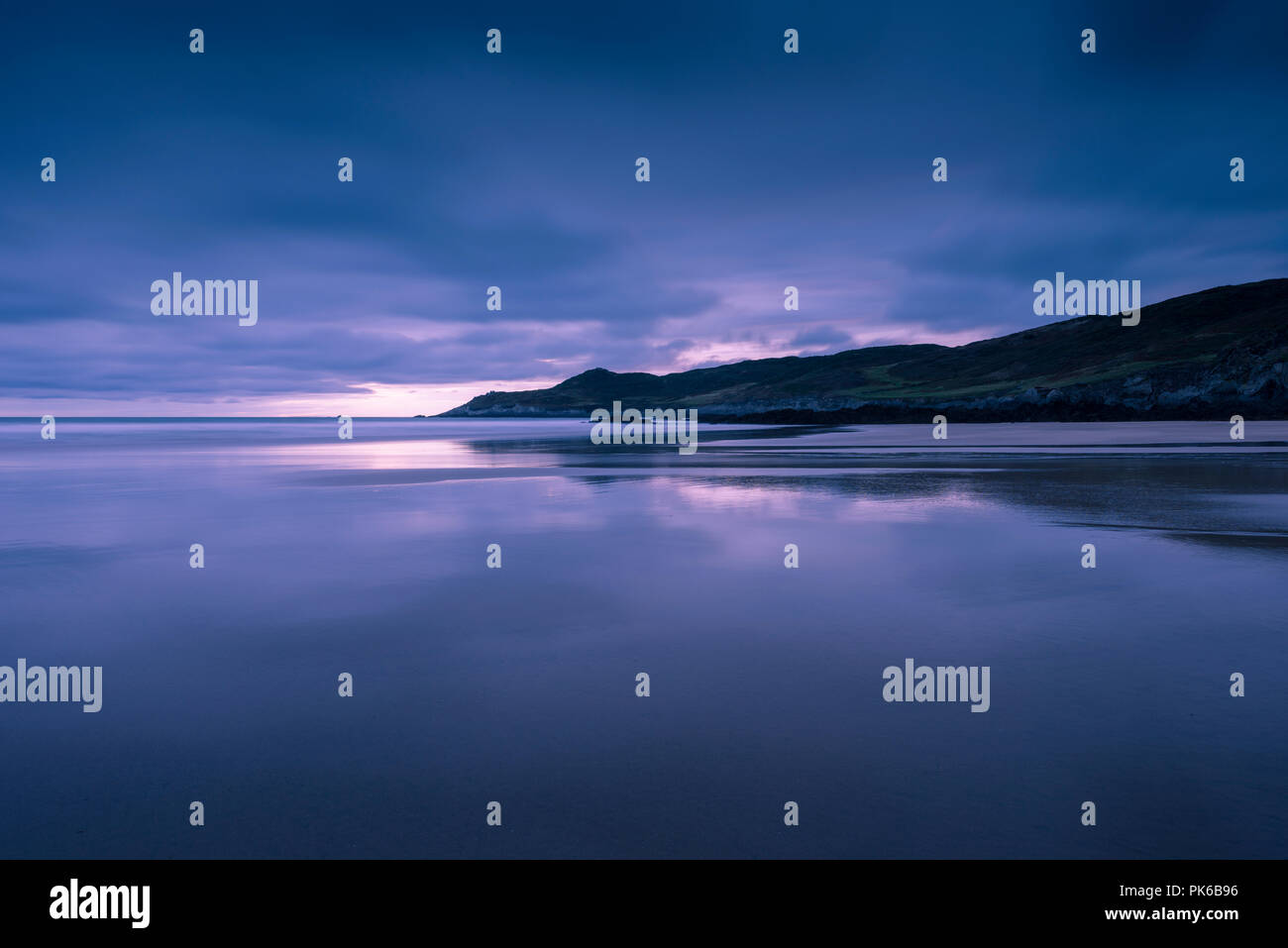 Combesgate Beach on the North Devon coast at Woolacombe, England Stock ...