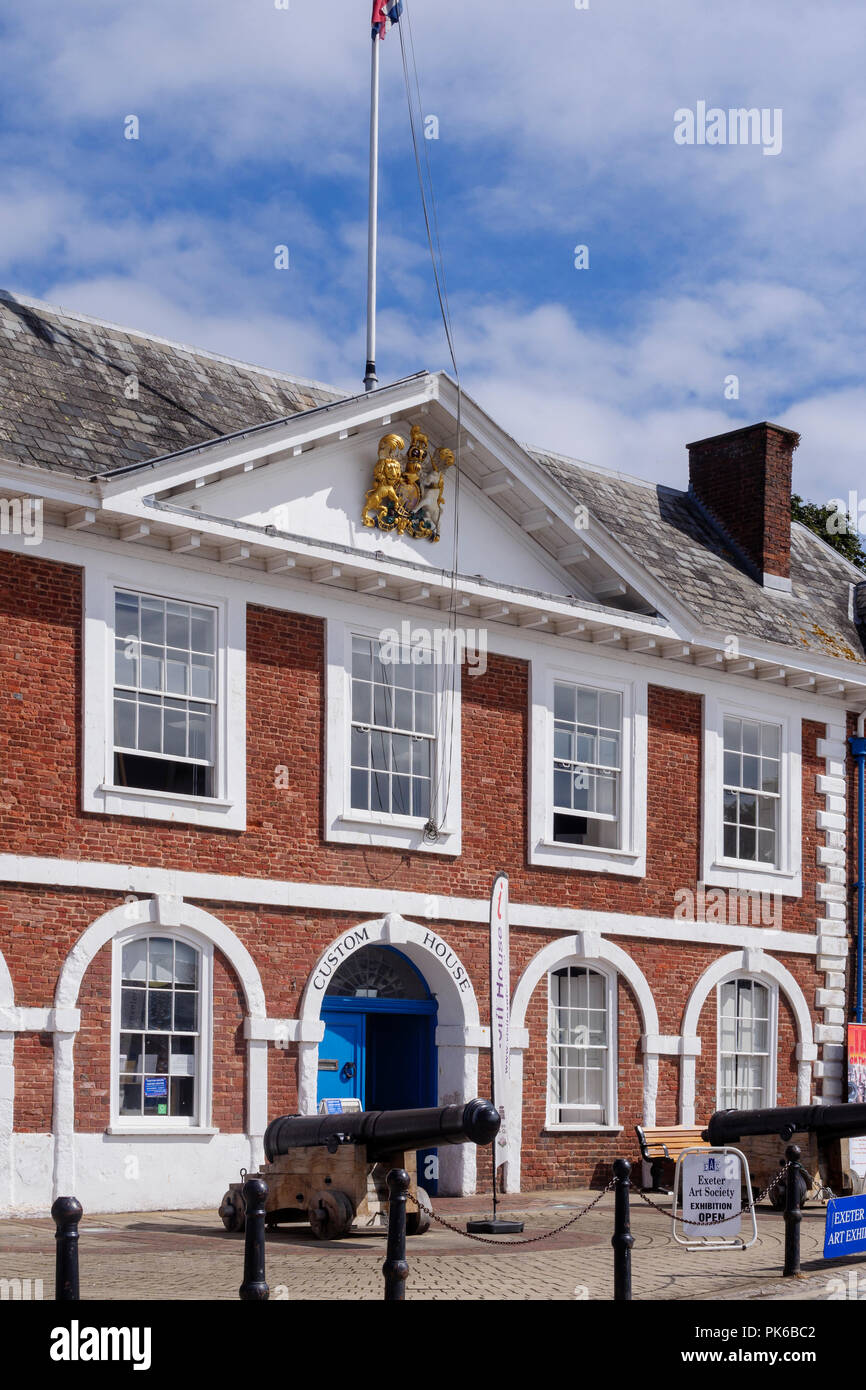 Custom House Exeter Quay Exeter Devon England Stock Photo - Alamy