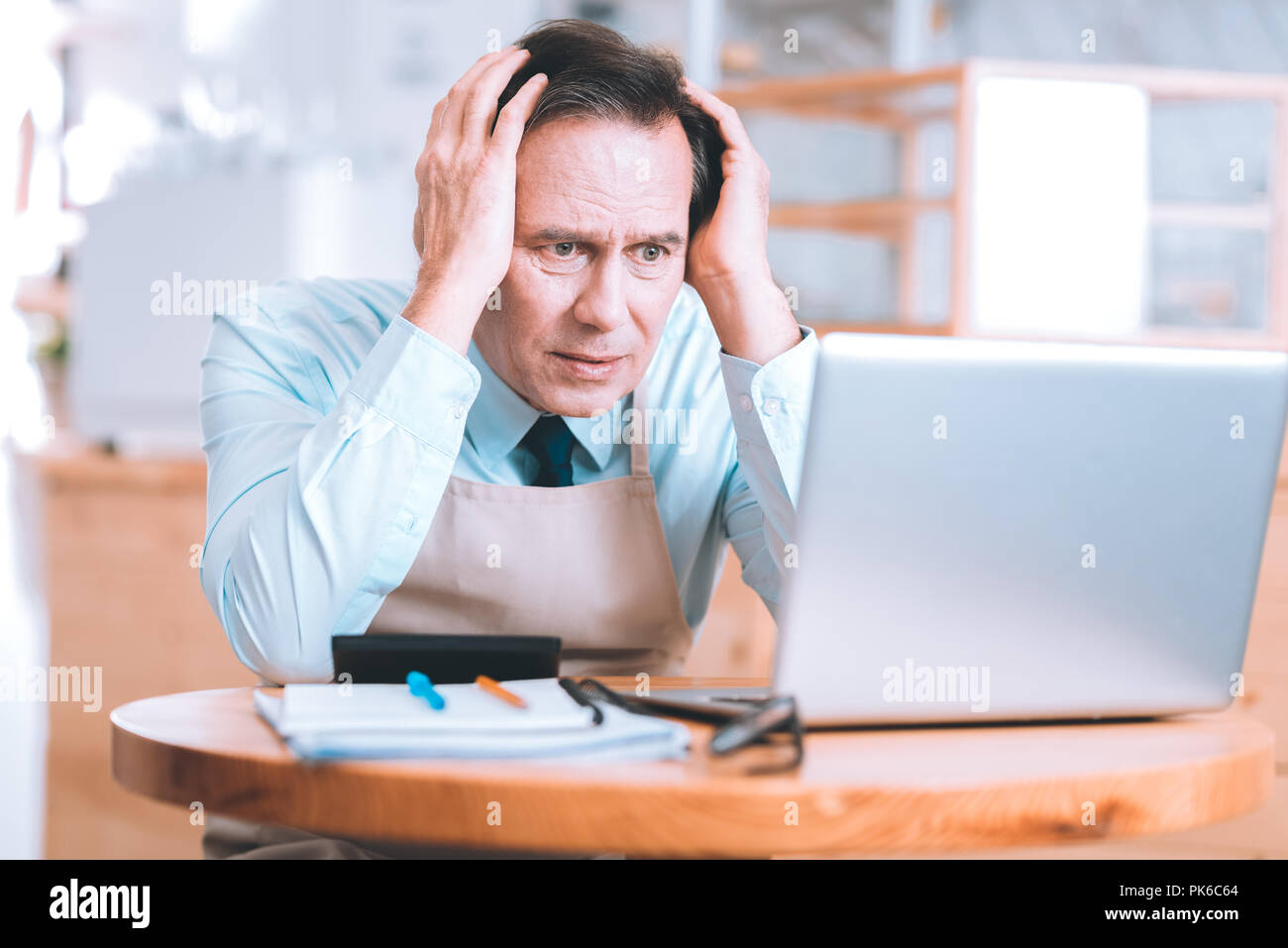 Serious businessman thinking about problem Stock Photo - Alamy