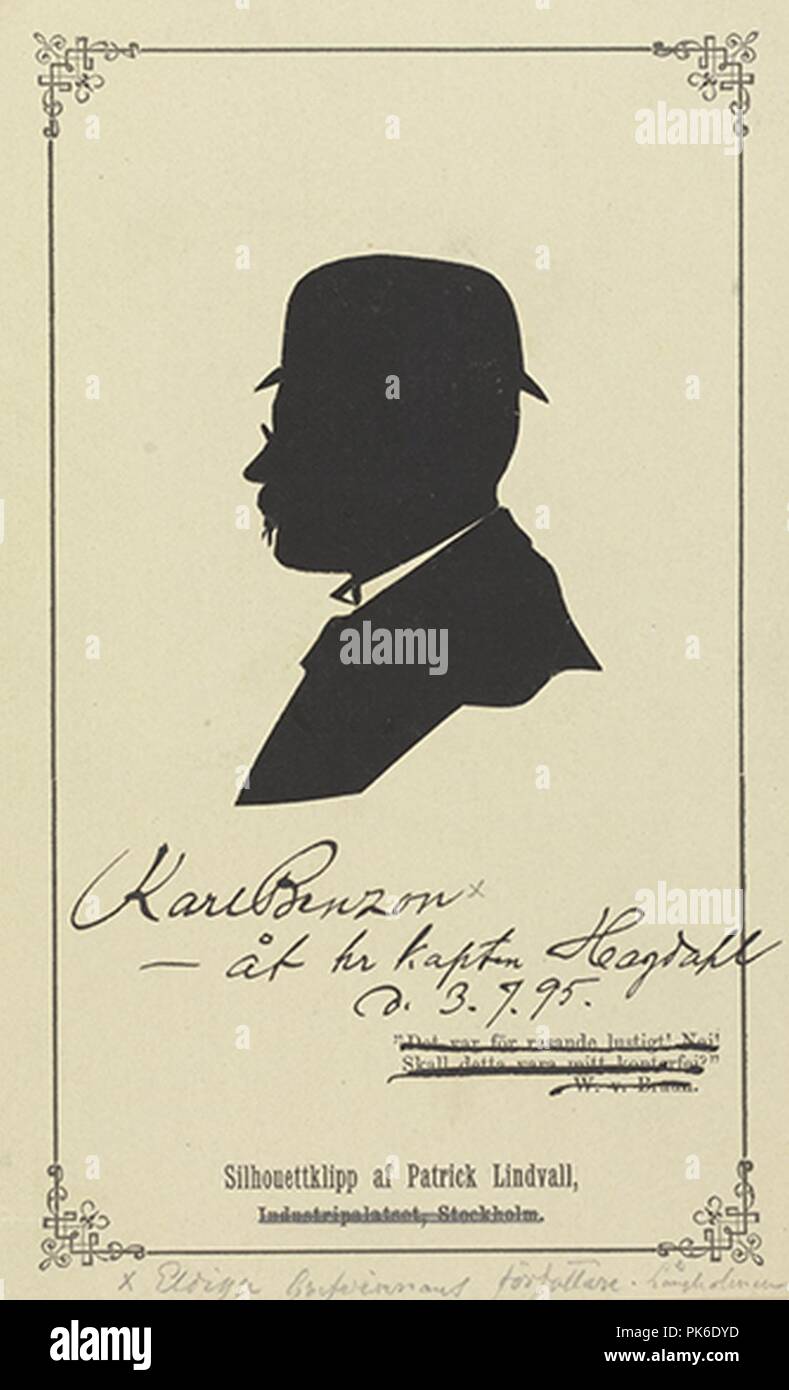 Karl Benzon 1895 Stock Photo - Alamy