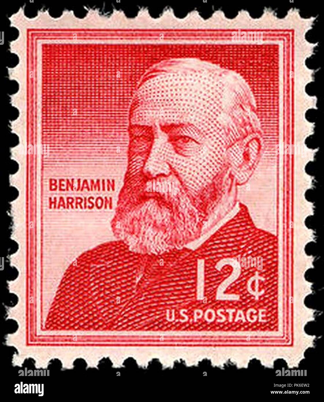 Benjamin Harrison 1959 Issue-12c Stock Photo - Alamy