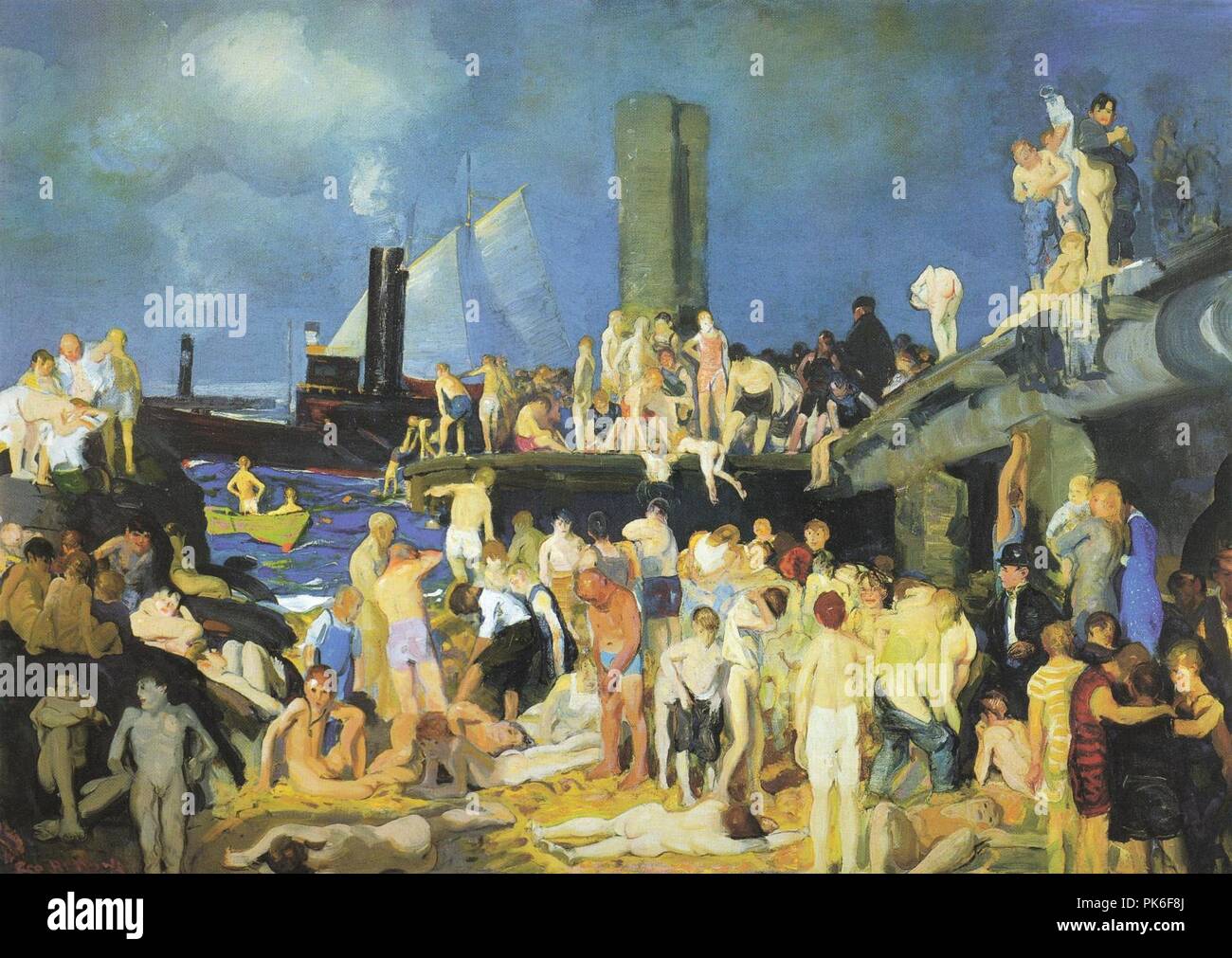 George Wesley Bellows - Riverfront No. 1 (1915 Stock Photo - Alamy