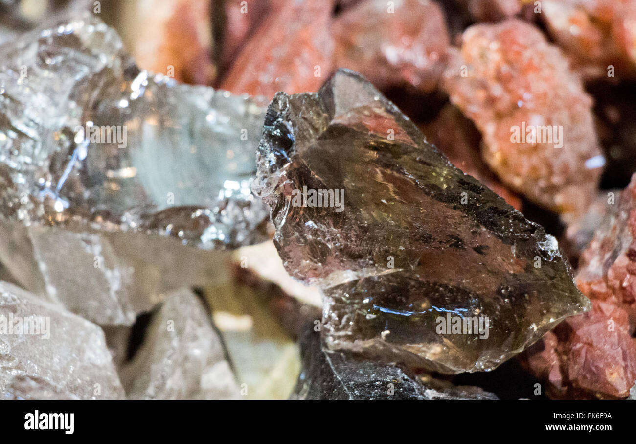 Set of natural mineral gemstones of a certain type Stock Photo - Alamy