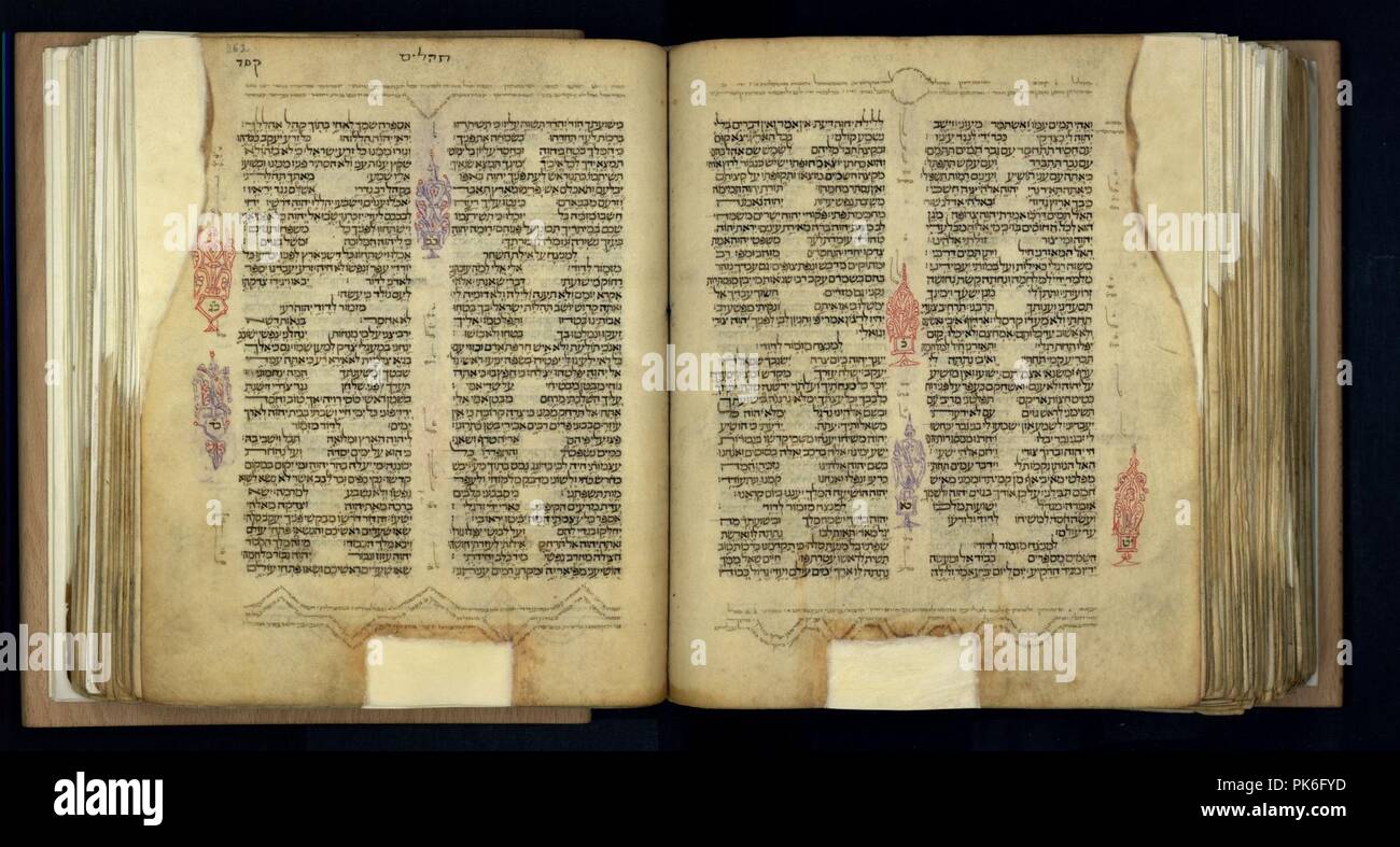 Bible from 1300 (263 Stock Photo - Alamy