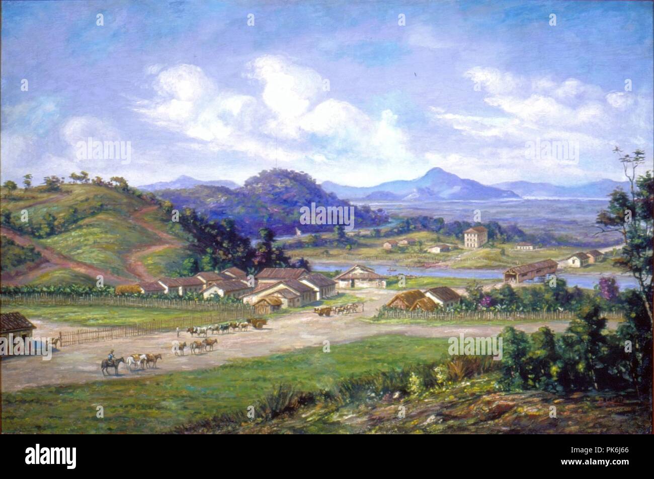 Benedito Calixto de Jesus - Vista de Cubatão, 1826, Acervo do Stock ...