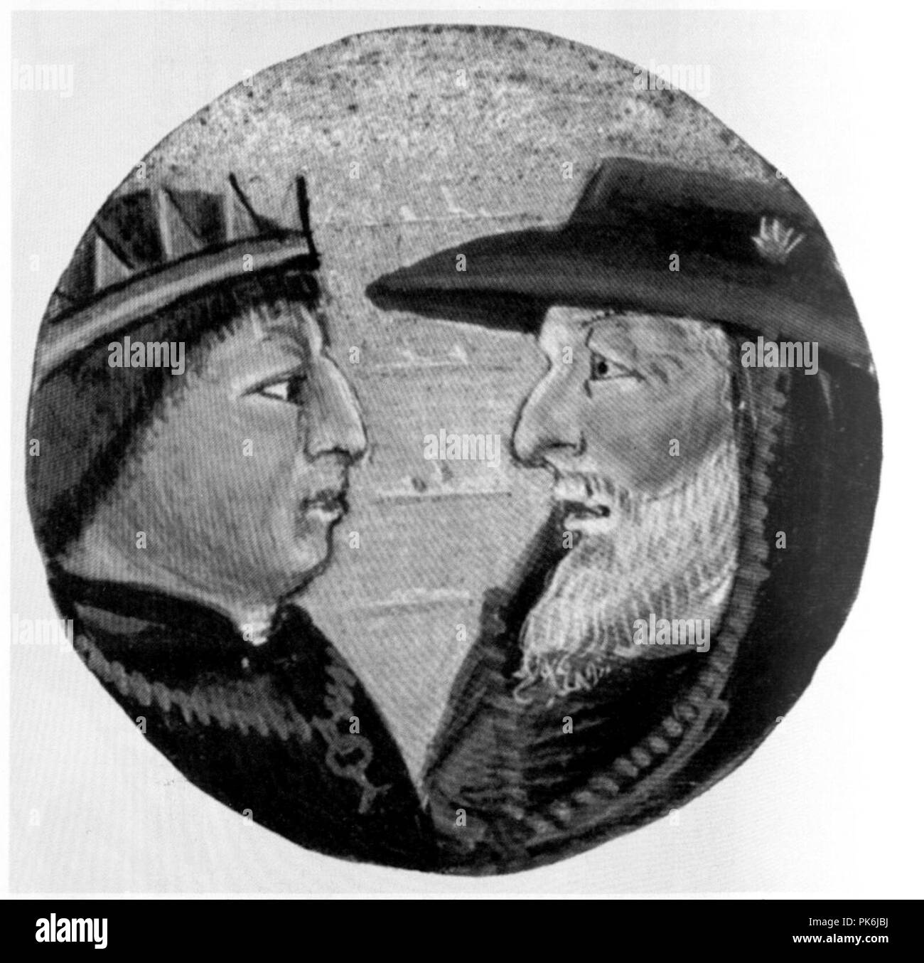 Bessarion and Alfonso V Stock Photo - Alamy