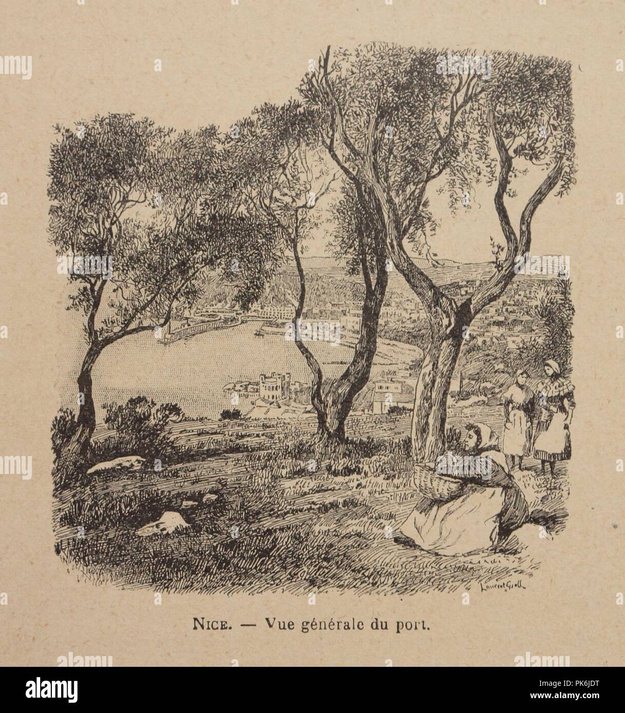 Bertaux-Les Grandes Villes de France-38-Nice Stock Photo - Alamy