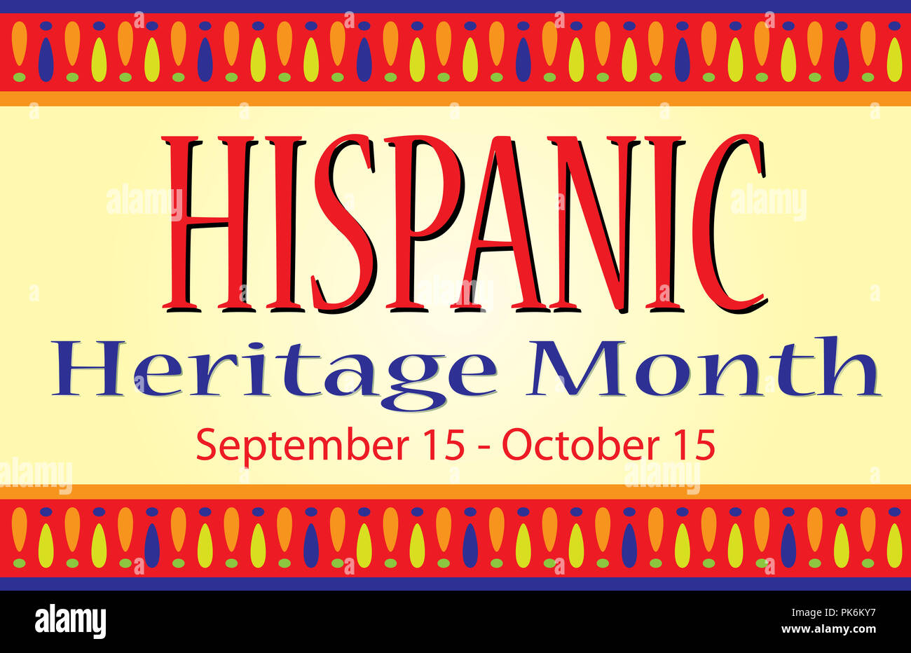 Hispanic Heritage Month September 15 - October 15 Stock Photo - Alamy