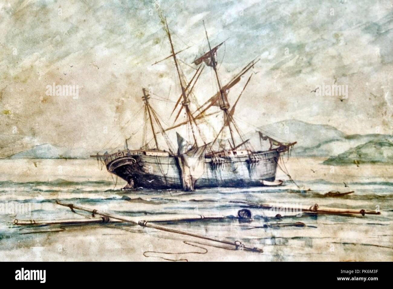 Benedito Calixto - O encalhe do Navio Caldback Stock Photo - Alamy