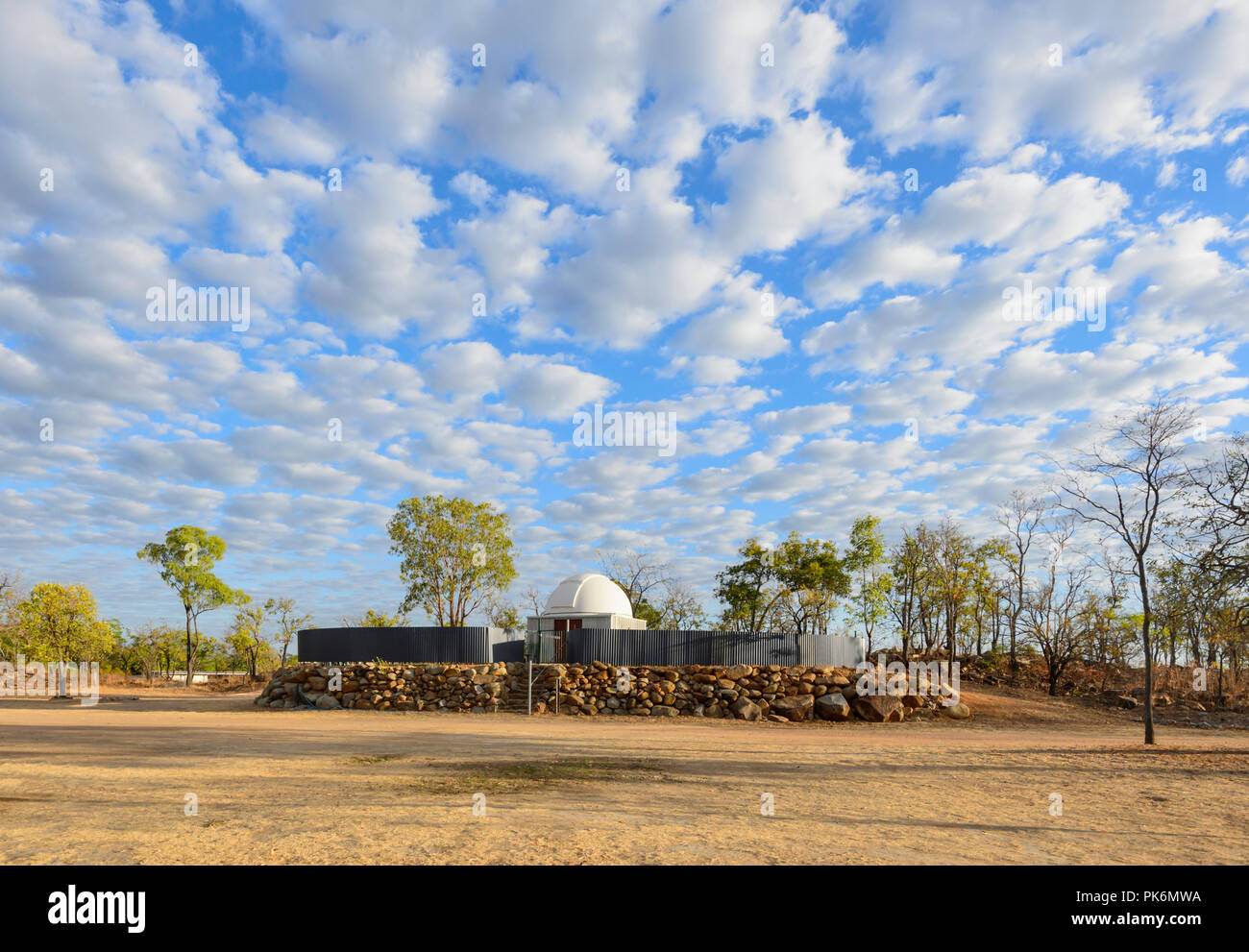 Mackerel sky with copy space hi-res stock photography and images - Alamy