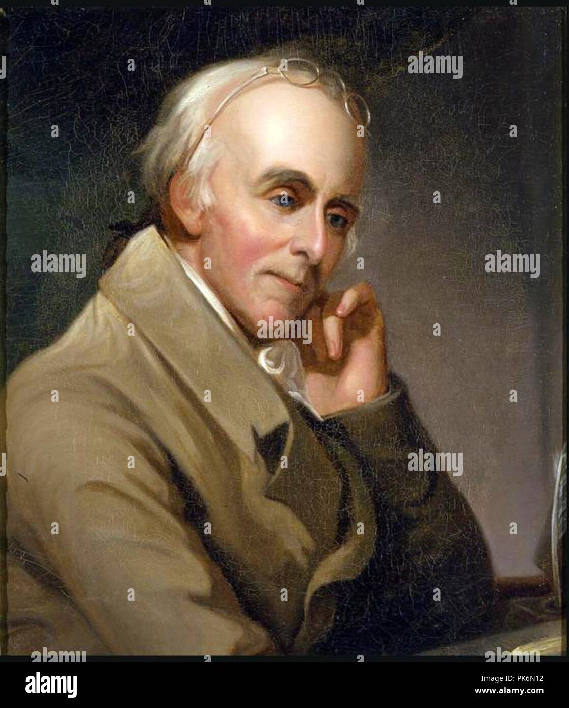 Benjamin Rush Painting by Peale Stock Photo - Alamy